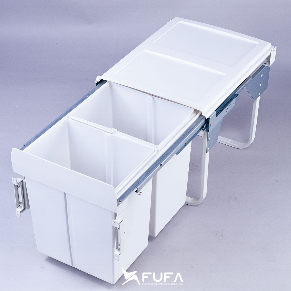 Thùng rác PVC - thùng đôi - FuFa Design
