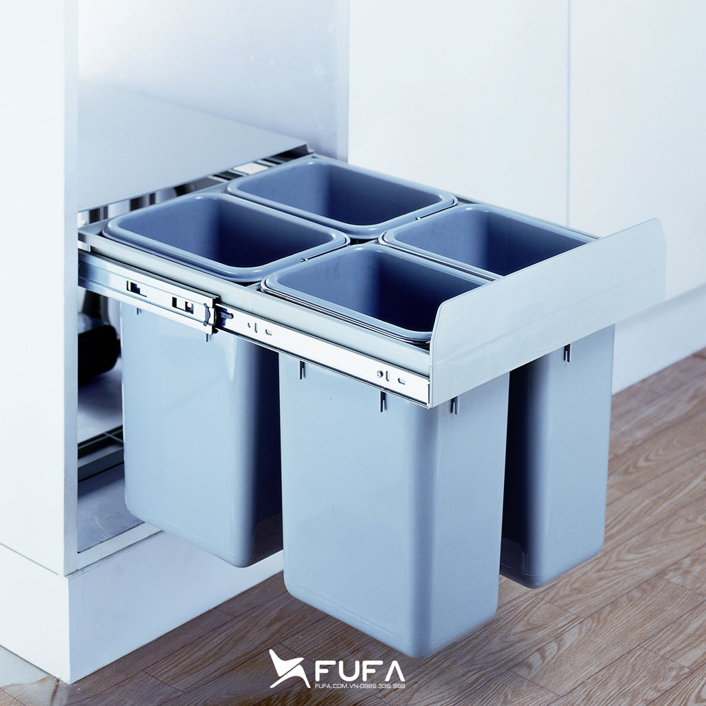 Thùng rác PVC - 4 ngăn - FuFa Design