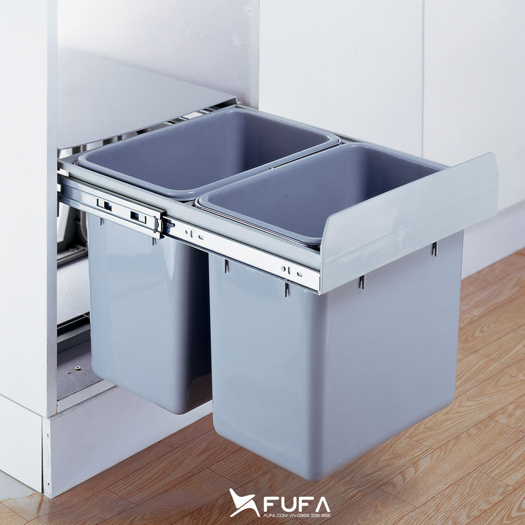 Thùng rác PVC - thùng đôi - FuFa Design